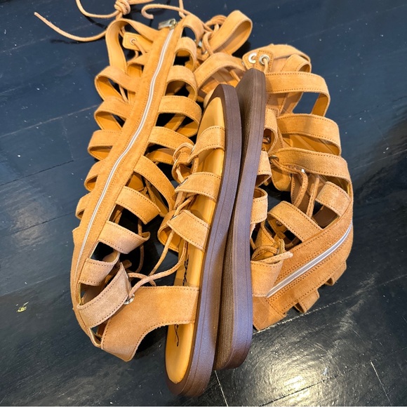 Free People | Shoes | Free People Sun Chaser Tall Gladiator Sandals ...